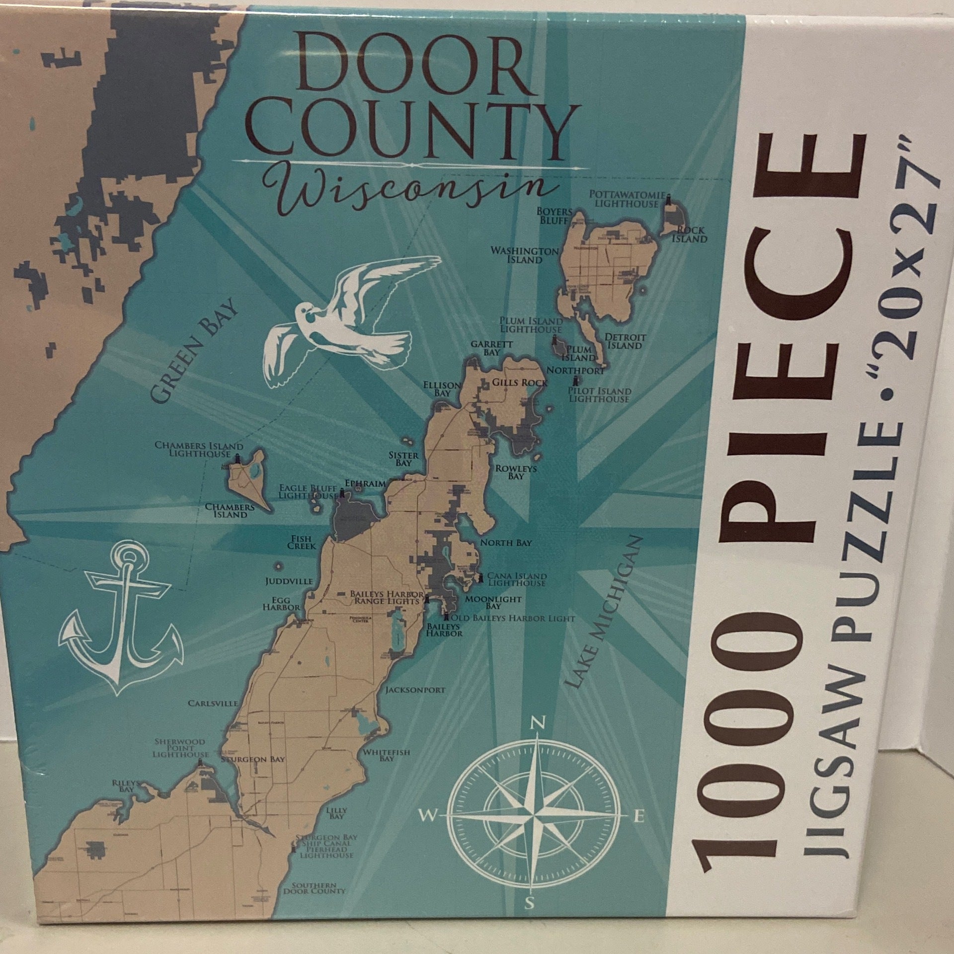 Door County Wisconsin Outline Puzzle | Welcome to your next adventure.